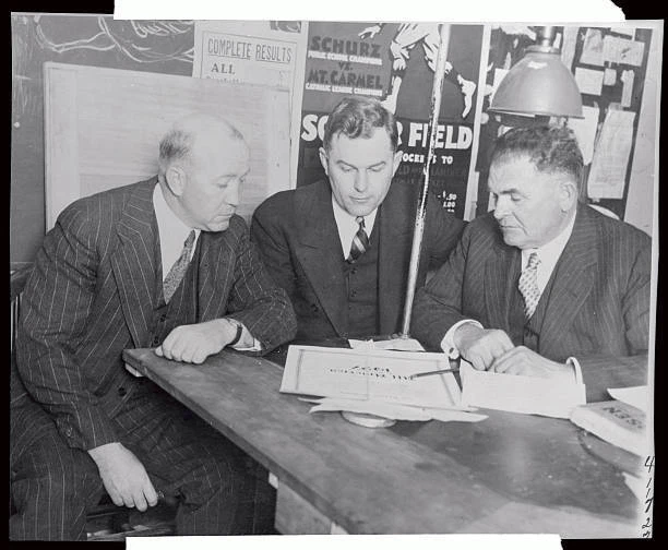 KNUTE ROCKNE COACH of Notre Dame met with Tad Jones and Glenn "- 1927 ...