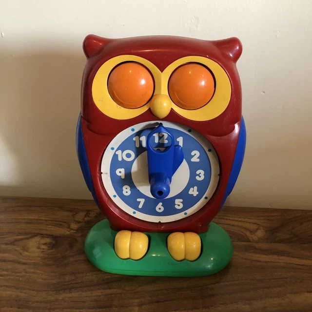 EARLY LEARNING CENTRE ELC Tomy Vintage 1990 Learn to tell the Time Owl ...