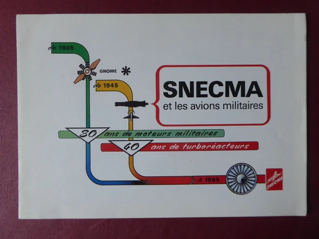 PROSPEKT PUB SNECMA Motor Militär Military Engine Mirage Atar M53 M88 ...