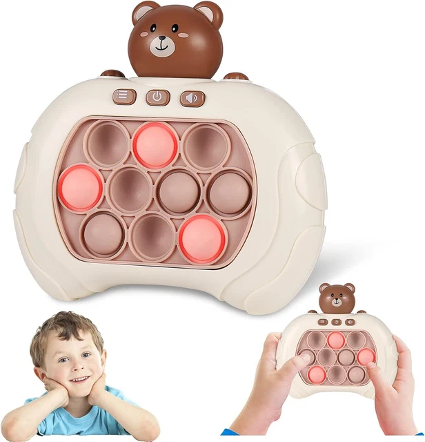 QUICK PUSH GAME Pop Up Fidget Bubble Electronic Pop Game Light Anti ...
