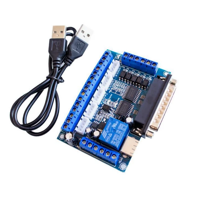 1* 5 AXIS CNC Interface Adapter Breakout Board For Stepper Motor Driver ...