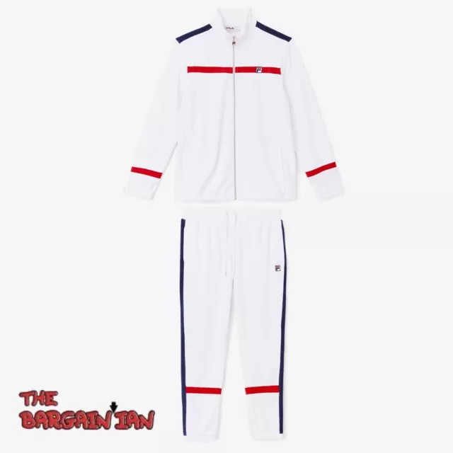 FILA MEN S VELOUR Sweatsuit Tracksuit White Velvet Set Sz M L XL 2XL 3XL 4XL NWT 164.99 PicClick