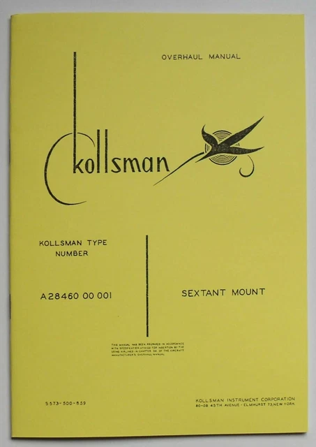 KOLLSMAN PERISCOPIC SEXTANT Mount Overhaul (39) £10.80 - PicClick UK