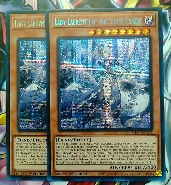 YUGIOH LADY LABYRINTH OF THE SILVER CASTLE - DUELING HEROES SECRET RARE ...