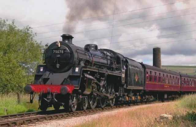 BR CLASS 4 Steam Locomotive Photo Photograph 75078 On Railway Train ...