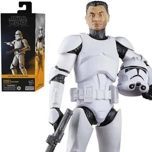 STAR WARS THE Black Series Phase II Clone Trooper 6-Inch Action Figure ...
