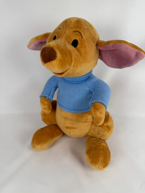DISNEY STORE ROO From Winnie The Pooh 12” Soft Toy plush blue jumper ...