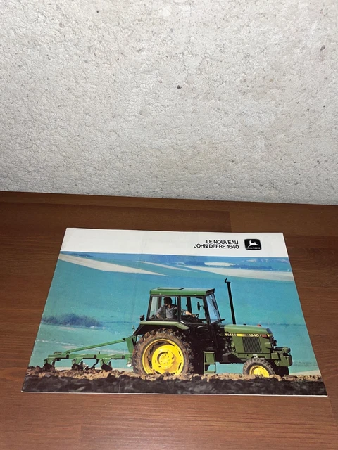 BROCHURE PROSPEKT PROSPECTUS TRACTEUR JOHN DEERE 1640 tractor-traktor-fendt-ih EUR 5,99 ...