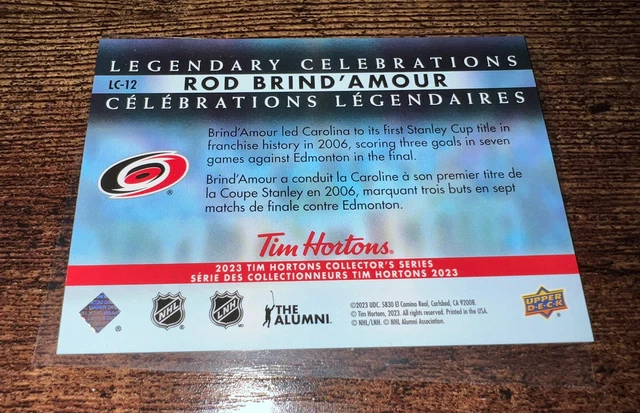 TIM HORTONS 2023 Hockey Cards Legendary Celebrations LC12 Rod Brind ...