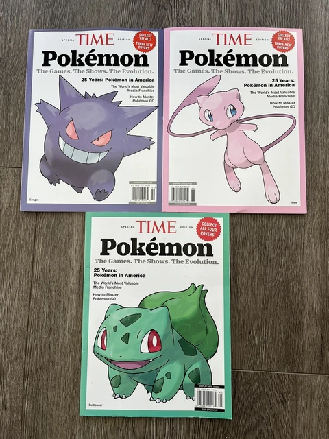 POKÉMON TIME MAGAZINE Special Edition 2024 Set Of 3 Gengar Mew ...