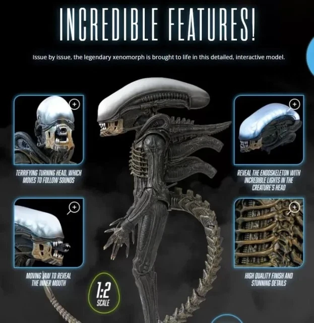 FULL KIT BUILD the ALIEN Xenomorph HACHETTE - 1/2 model kit - maquette ...