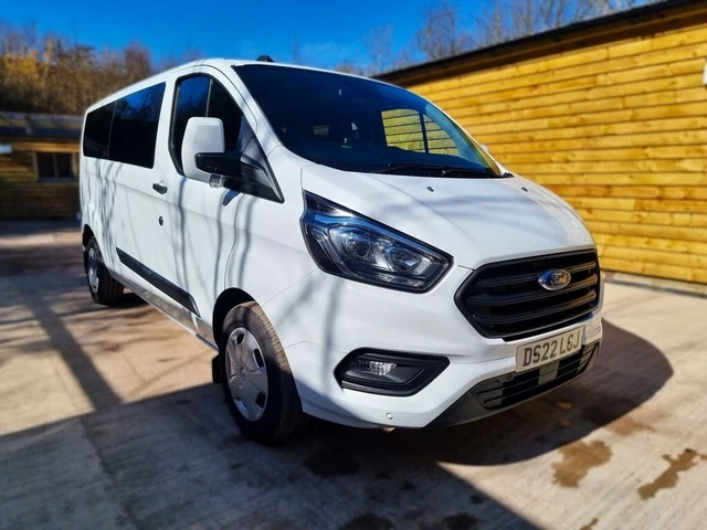 2022 FORD TRANSIT Custom L2 LWB Trend 130 9 Seat Minibus MINIBUS Diesel ...