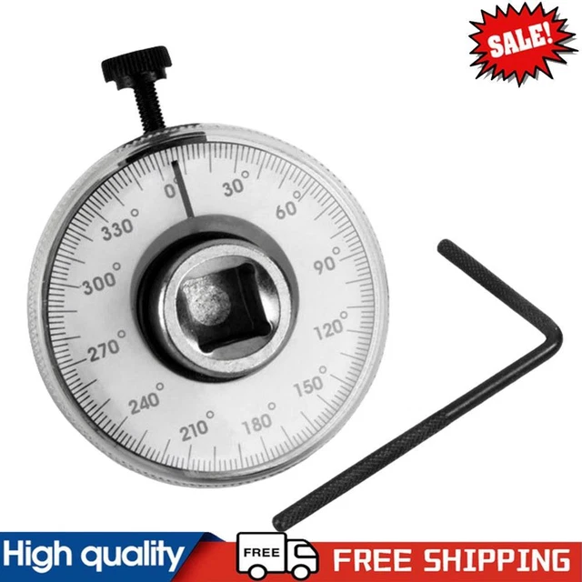 TORQUE WRENCH ANGLE Torque Gauge Spanner Adjustable Angle Measuring ...