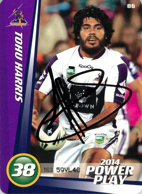 CARTA MELBOURNE STORM NRL ESP Power Play 2014 firmata - Tohu Harris EUR ...