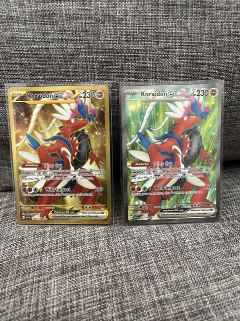 POKÉMON SCARLET AND Violet Koraidon EX Bundle 254/198 AND 231/198 Pack ...