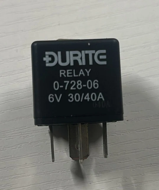 ORIGINAL DURITE 6V Mini Change Over Relay With Bracket - 30/40A £14.99 ...