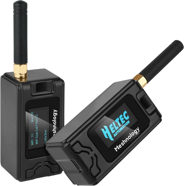 2SET MESHTASTIC LORA V3 ESP32 Board Heltec V3 + 915MHz Antenna + Case+ ...