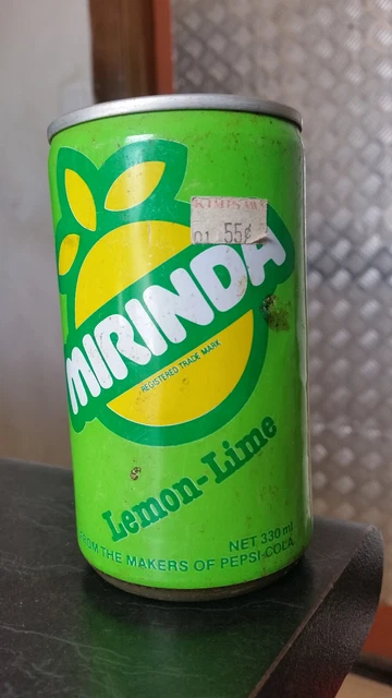 RARE VINTAGE mirinda lemon lime soft drink can EUR 45,47 - PicClick FR