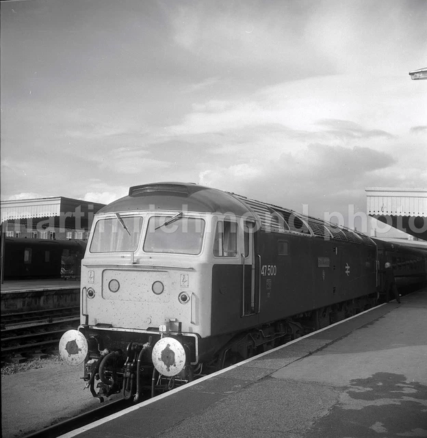 BRISTOL TEMPLE MEADS Class 47 47500 21.6.80 Railway Negative RN313 £2. ...