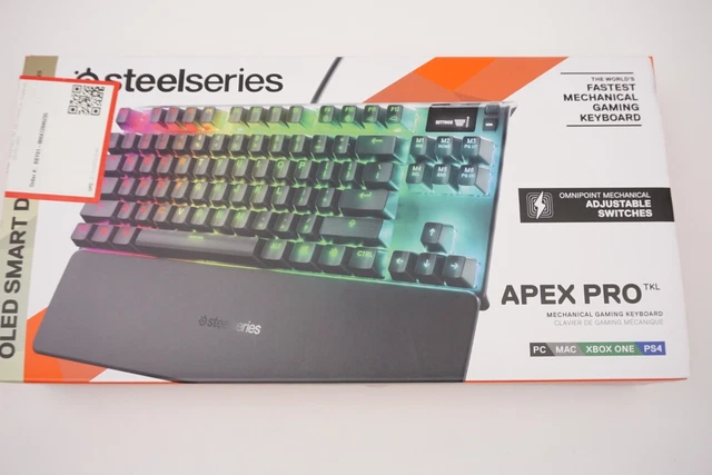 STEELSERIES APEX PRO TKL Black Portable Mechanical Keyboard KB-00012 £ ...