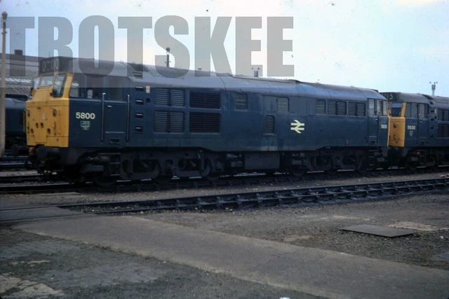 35MM SLIDE BR British Rail Diesel Loco Class 31 D5800 Stratford 1973 ...