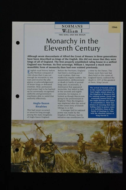 KINGS & QUEENS Maxi Card Monarchy In The Eleventh Century - William I ...
