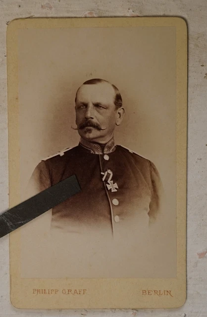 FOTO ALT WK1 Cdv Offizier Berlin Orden Abzeichen Ek Kragenspiegel Uniform Bild EUR 7,00 ...