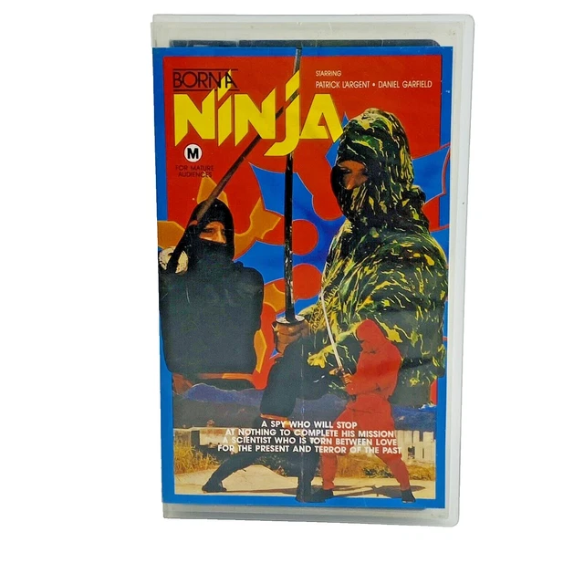 VHS BORN A Ninja RARE OOP Action Martial Arts Vintage VHS Video Patrick ...