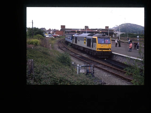 35MM RAILWAY SLIDE 60055 llandudno jn 20.5.95 bangor/crewe 10.30 dep ...