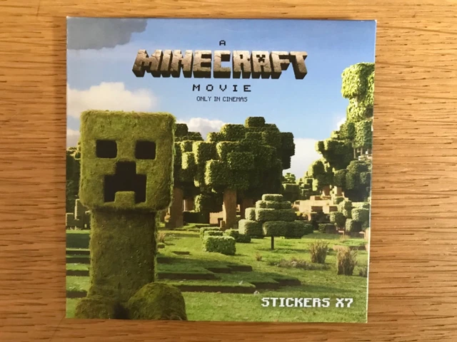 NEW UNOPENED PROMO A Minecraft Movie (2025) Stickers x7 Set / Pack ...
