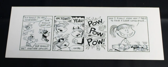 CAROL LAY SIGNED Original Comic Cartoon Strip Artwork Handdrawn Now ...