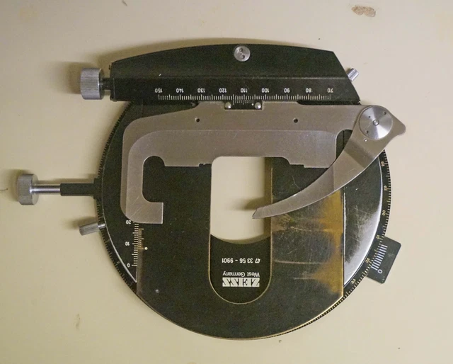 ZEISS PLATINE MICROSCOPE ronde graduée EUR 190,00 - PicClick FR