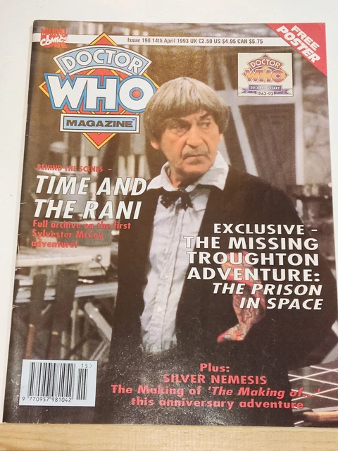 DOCTOR WHO MAGAZINE No 198 14th April 1993 £7.99 - PicClick UK
