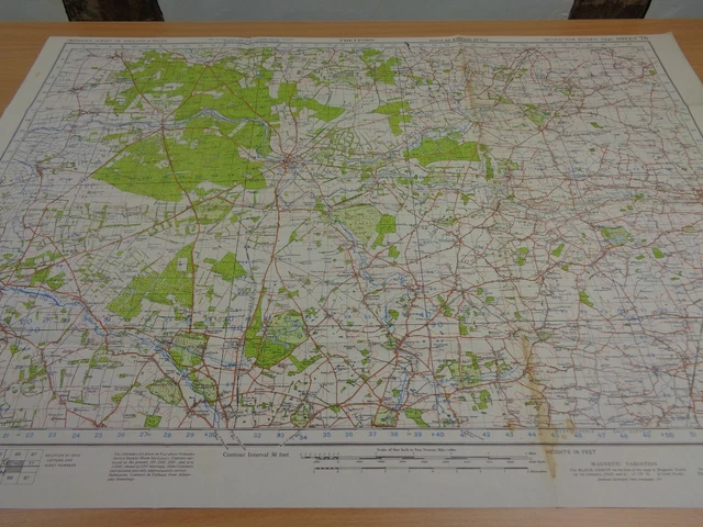 WW2 WAR OFFICE map entitled "THETFORD" (Army HQ Map) £12.50 - PicClick UK