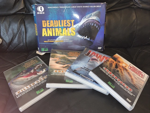 ANIMAL PLANET DEADLIEST Animals Box Set 4 DVDs animal planet discs ex ...