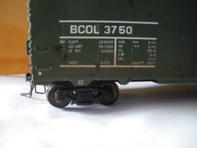 40’ BOXCAR: BCR British Columbia Rail: BCOL 3750 (Actual Shipping) $10. ...