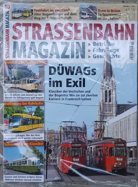 STRASSENBAHN MAGAZIN AKTUELLE Ausgabe 10/23 Oktober 2023 ungelesen, in ... STRASSENBAHN MAGAZIN AKTUELLE Ausgabe 10/23 Oktober 2023 ungelesen, in ...