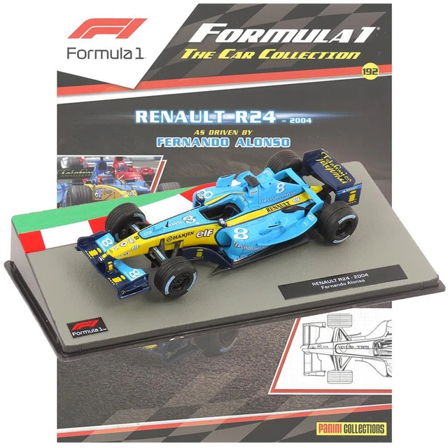 PANINI FORMULA 1 Car Collection Renault R24 2004 Issue 192 inc Magazine ...