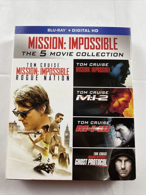 MISSION IMPOSSIBLE THE 5-Movie Collection Blu-Ray Boxset DVD Tom Cruise ...