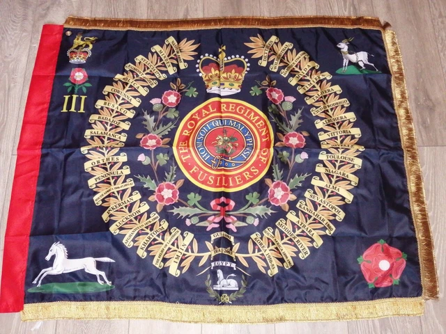 THE ROYAL REGIMENT of Fusiliers 3rd battalion Regimental colours flag ...
