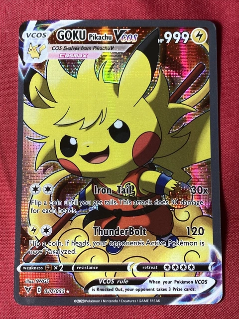 PIKACHU GOKU VCOS Shiny Card Custom Holo Card £6.99 - PicClick UK