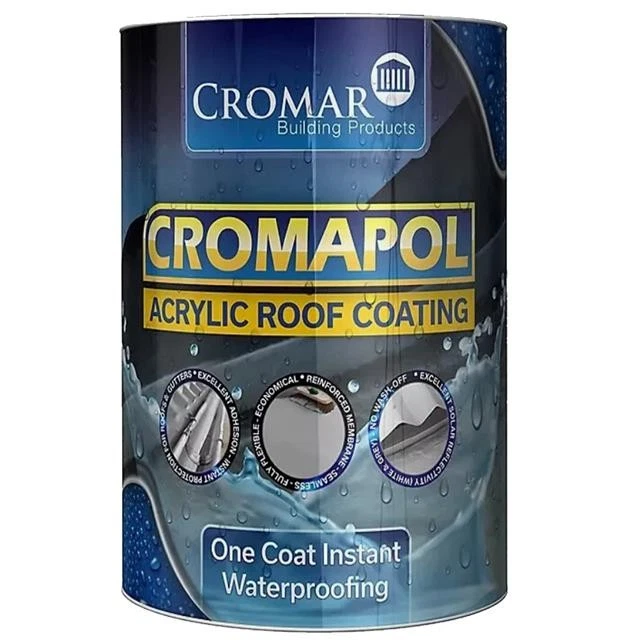 CROMAR CROMAPOL EMERGENCY Roof Repair Acrylic Coating Waterproofing ...