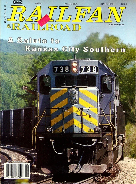 RAILFAN & RAILROAD Magazine April 1998 Vol 17 No 4 Salute, Kansas City ...