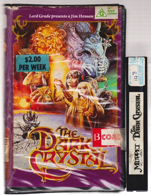 RARE BETA VIDEO Tape THE DARK CRYSTAL Clamshell Ex-Rental Muppets B ...