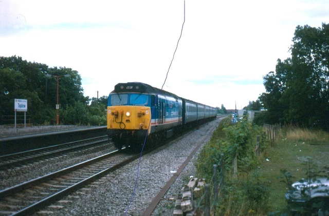 ORIGINAL DIESEL RAILWAY Train Colour Slide Of Nse Class 50 Locomotive ...