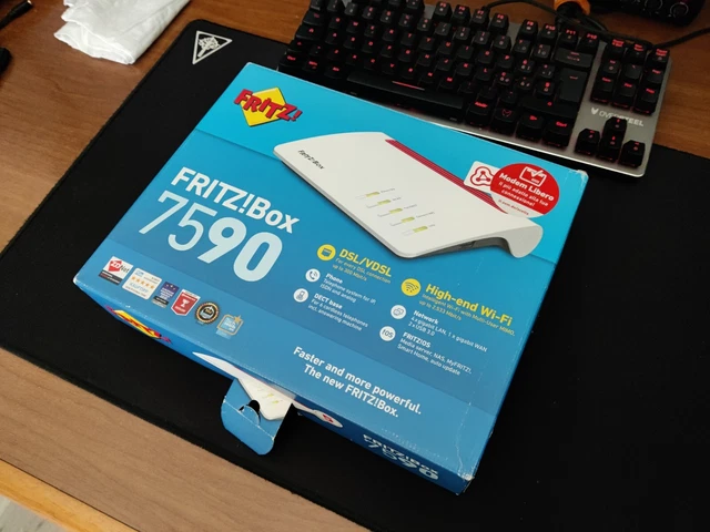 AVM FRITZ!BOX 7590 Dual Band Modem Wi-Fi Router - Bianco EUR 120,00 ... AVM FRITZ!BOX 7590 Dual Band Modem Wi-Fi Router - Bianco EUR 120,00 ...