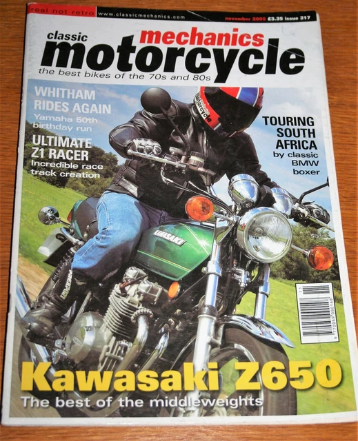 CLASSIC MOTORCYCLE MECHANICS Mag NOV 2005 KAWASAKI Z650 DUCATI 500 ...
