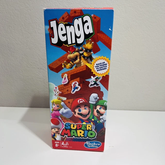 JENGA SUPER MARIO Edition Game Block Stacking Tower Game EUR 30,02 ...