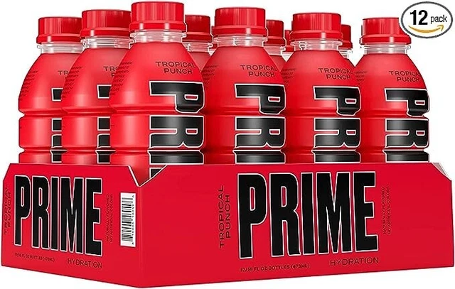 PRIME HYDRATION DRINK By Logan Paul & KSI Tropical Punch. Case X 12 ...