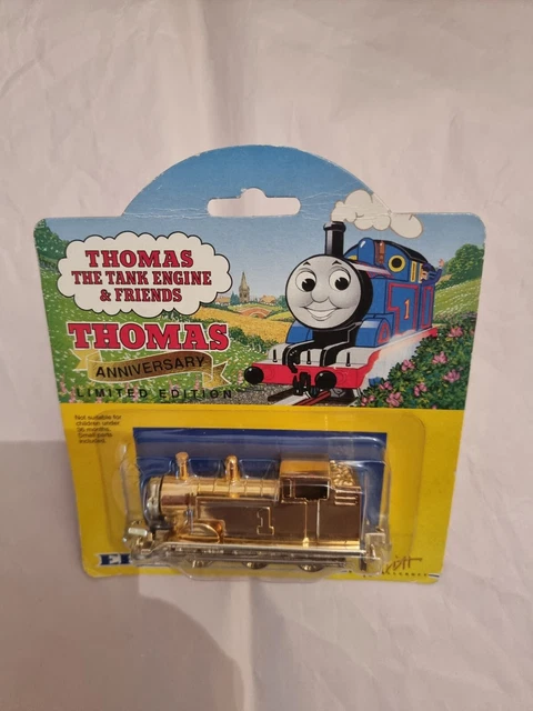THOMAS & FRIENDS ERTL LIMITED EDITION METALLIC GOLD THOMAS TRAIN ...